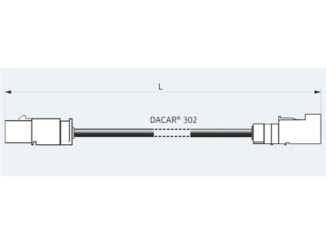 dietzshop.de - V-cable 5.0 m DACAR 302, FAKRA(m) - FAKRA(f) C-coded